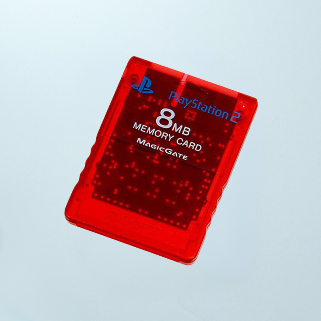PlayStation 2 Memory Card - Crimson Red